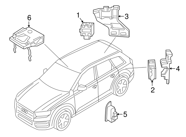 4M0-919-503 - Mount Bracket 2017-2019 Audi Q7 | Audi OEM Parts
