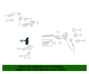 Toyota Upper Hinge 68750-04010 | Auto Parts