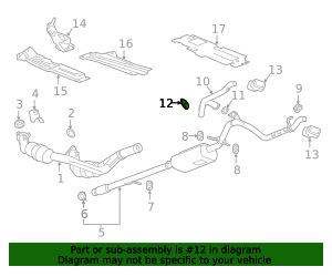 2019-2025 GM Muffler & Pipe Hanger 84981631 GM | GMPartsDirect.com
