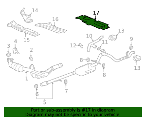 2019-2024 GM Exhaust Front Heat Shield 84366683 GM | GMPartsDirect.com