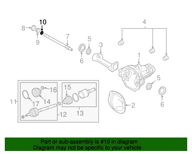 2007-2017 Ford Expedition Axle Shaft Shim D9AZ-4067-B | OEM Parts Online