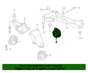 22-31-6-861-324 - Automatic Transmission Mount 2014-2020 BMW ...