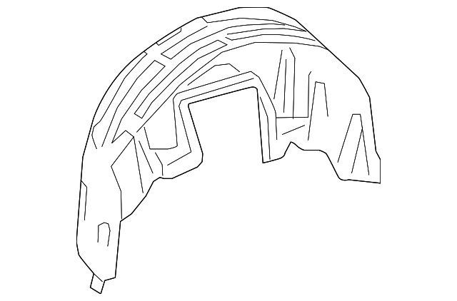 2019-2024 Toyota Wheelhouse Liner 65637-0R020 | Sparks Parts