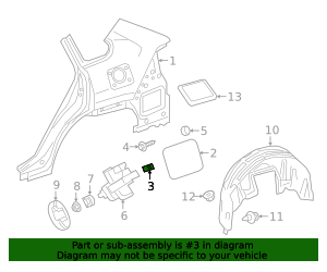2006-2024 Toyota Fuel Filler Door Hinge Spring Assembly 77360-35040 ...