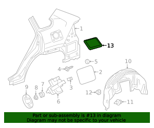 Genuine Toyota Pressure Vent part# 62940-0R030 for 2019-2024 Toyota ...