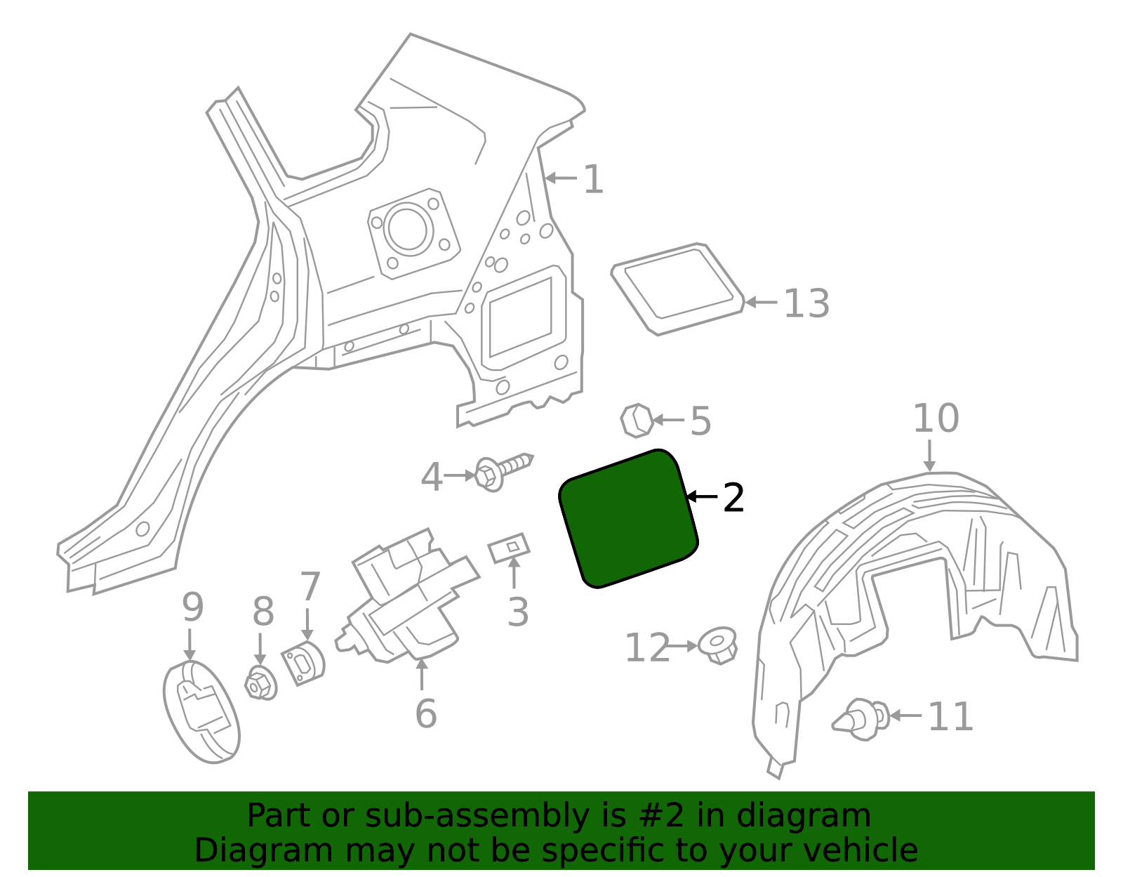 2019-2024 Toyota 2019-2024 Toyota - Fuel Door 77350-0R050 | Discount ...