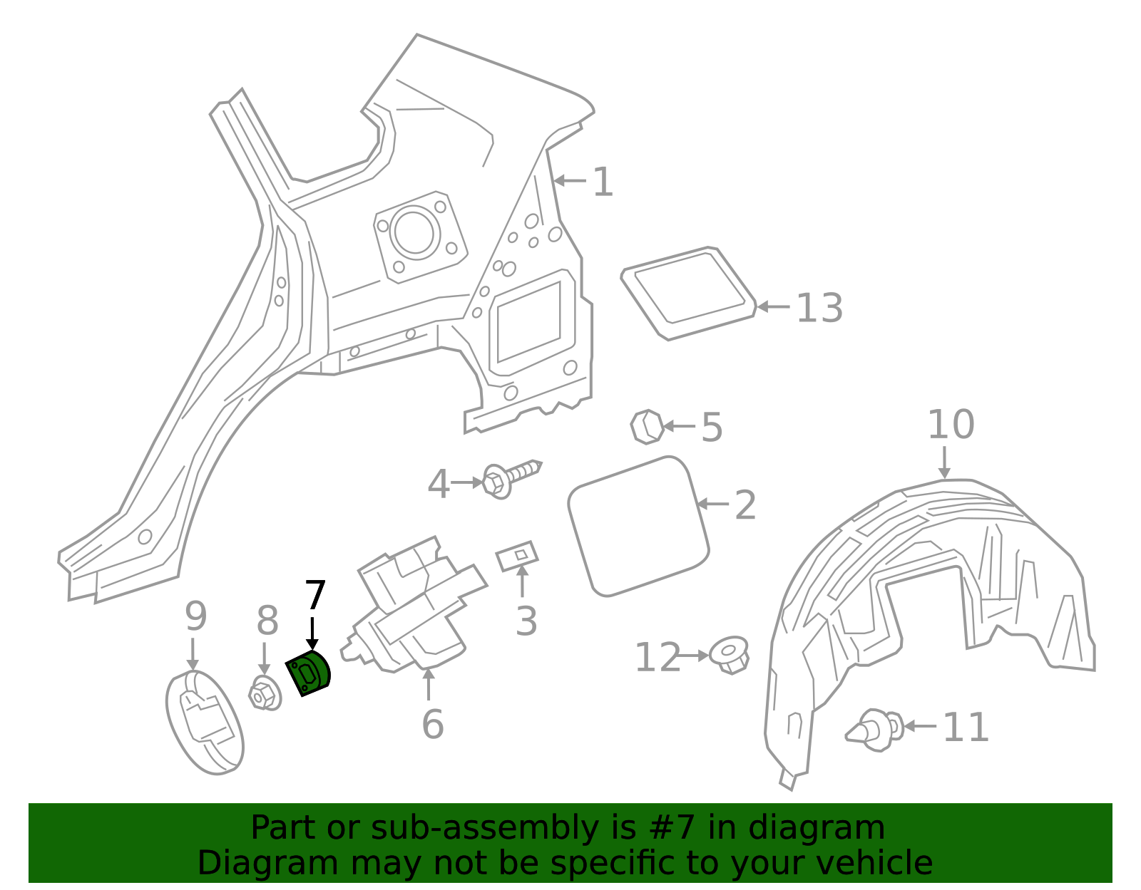 2019-2025 Toyota Lock Actuator Retainer 77377-12110 | American Toyota Parts