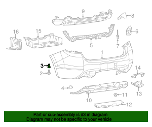 2013-2021 Mopar Bumper Cover Retainer Clip 6510682AA | TascaParts.com