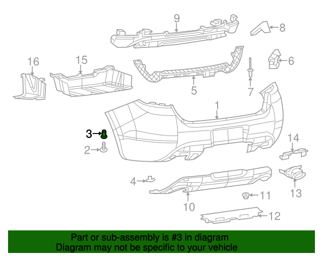 06510682AA - Bumper Cover Retainer Clip - 2013-2021 Mopar | Mopar Parts ...