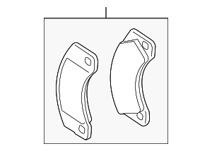 2010-2022 Porsche 1 Set Of Brake Pads 971-698-151-AE | Gaudin Porsche Parts