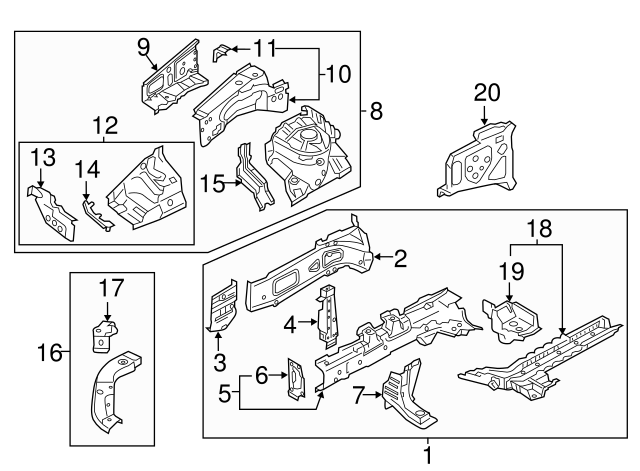5256C259 - Side Support 2014-2022 Mitsubishi | Mitsubishi Direct Parts