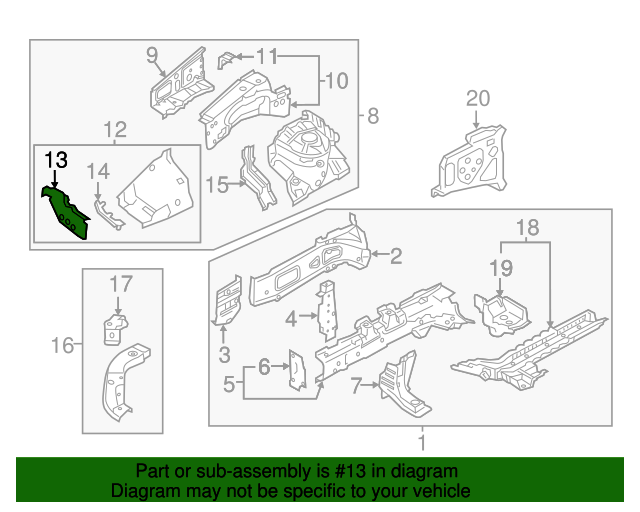 2014-2022 Mitsubishi Front Support 5220G990 | OEM Parts Online