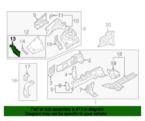 2014-2022 Mitsubishi Front Support 5220G990 | OEM Parts Online