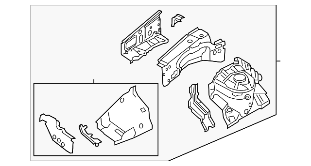 2014-2015 Mitsubishi Outlander Apron Assembly 5220G991 | Mitsubishi ...