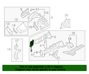 2014-2023 Mitsubishi Outer Rail Extension 5220H018 | Auto Parts