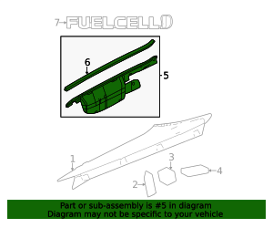53808-62010 - Fender Reinforcement Bar - 2016-2020 Toyota Mirai | OEM ...