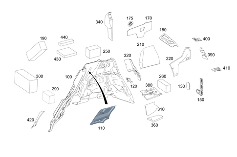 Insulation in Luggage Compartment and Rear End Pillar for 2025 Mercedes ...
