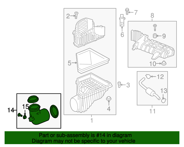 2021-2022 Buick Enclave Air Cleaner Outlet Duct 84522148 ...