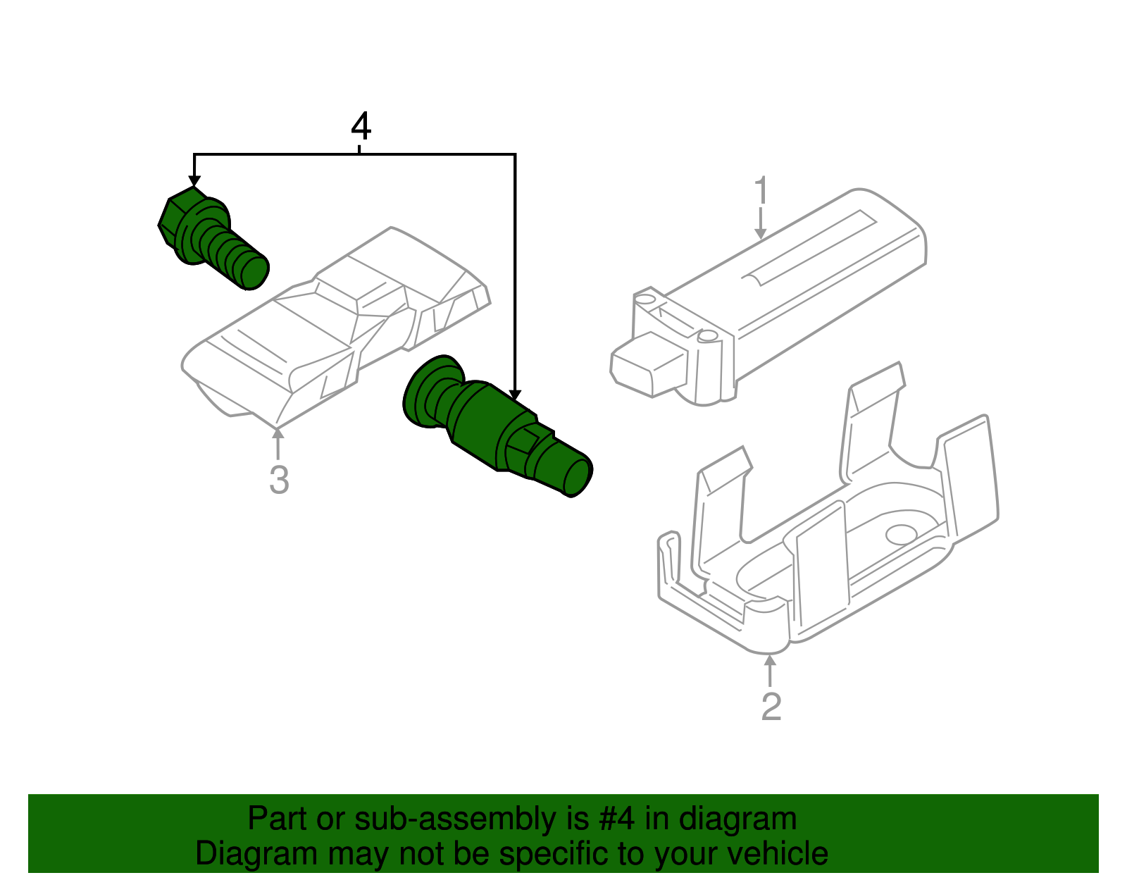 2010-2016 Mini Tire Pressure Monitoring System (TPMS) Sensor Valve ...