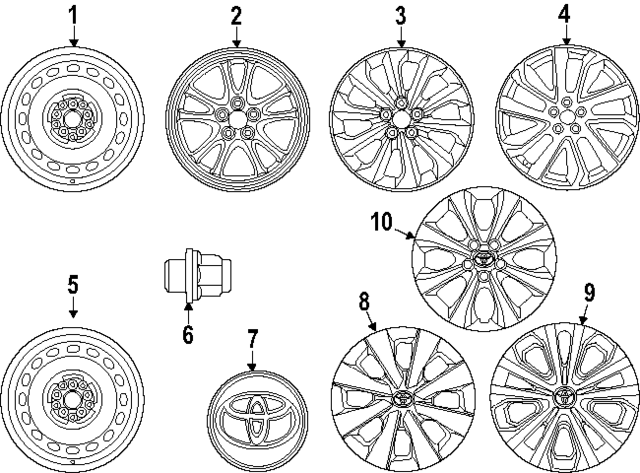 42602-02540 - Wheel Cover - 2020-2024 Toyota Corolla | OEM Genuine ...