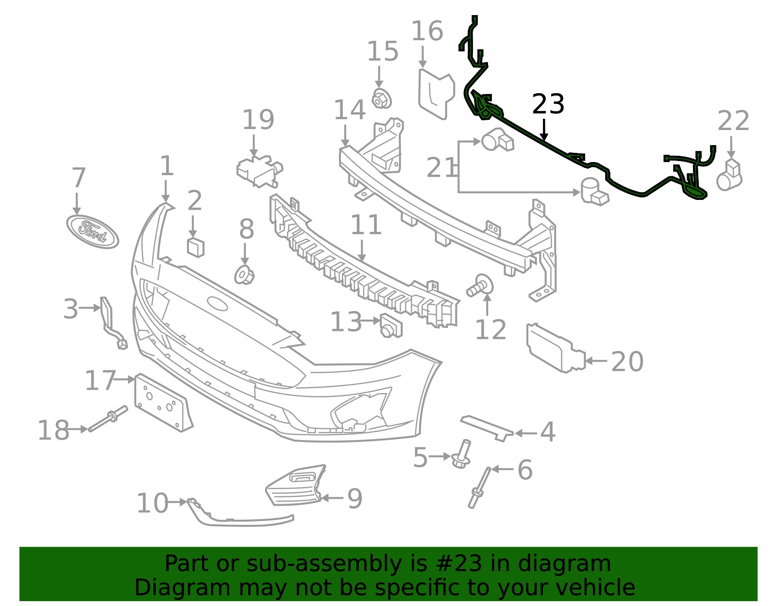 2017-2020 Ford Wire Harness HG9Z-15K867-H | AutoNationParts.com