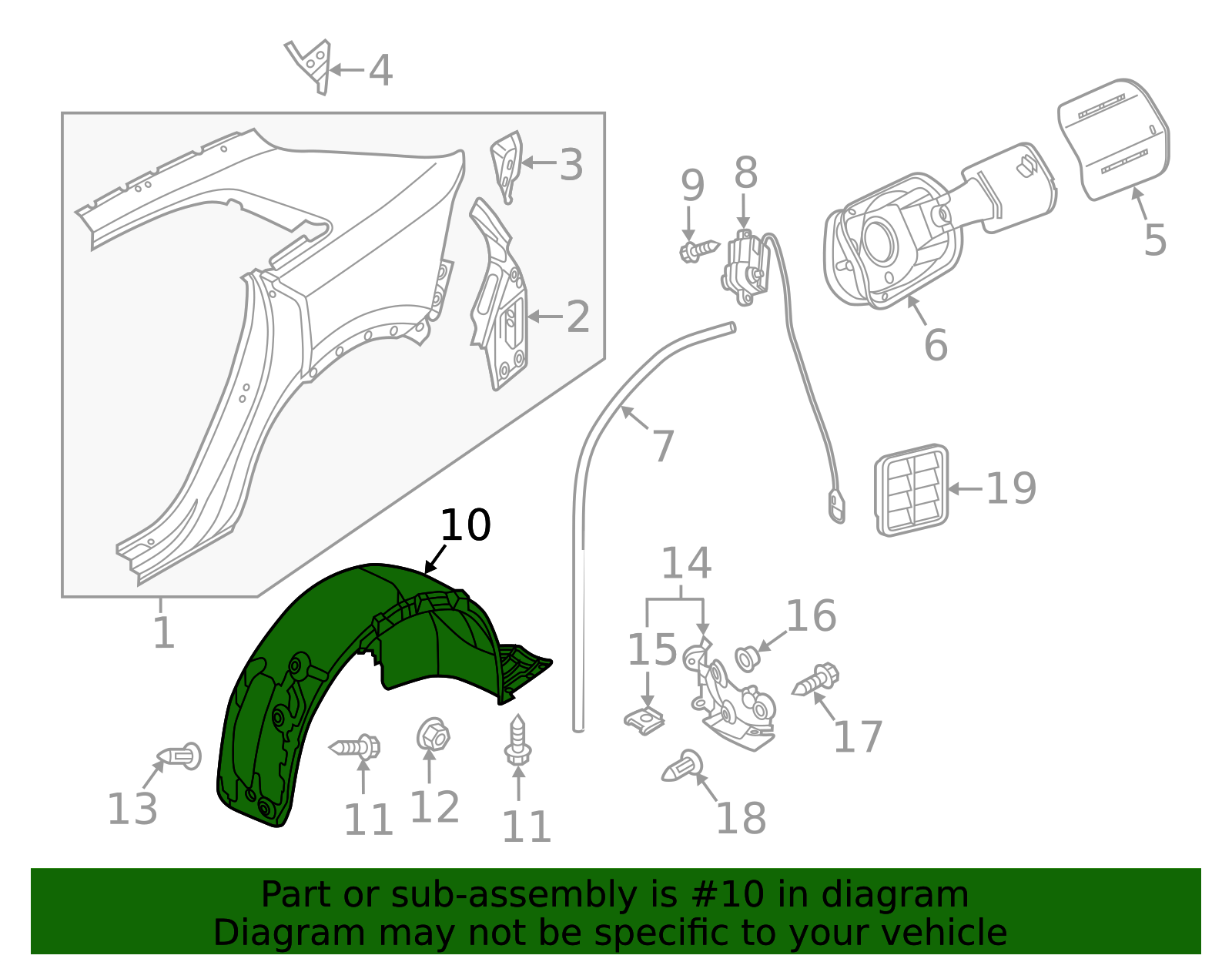 2024 Audi Wheelhouse Liner 4M8-810-172-N | OEM Parts Online