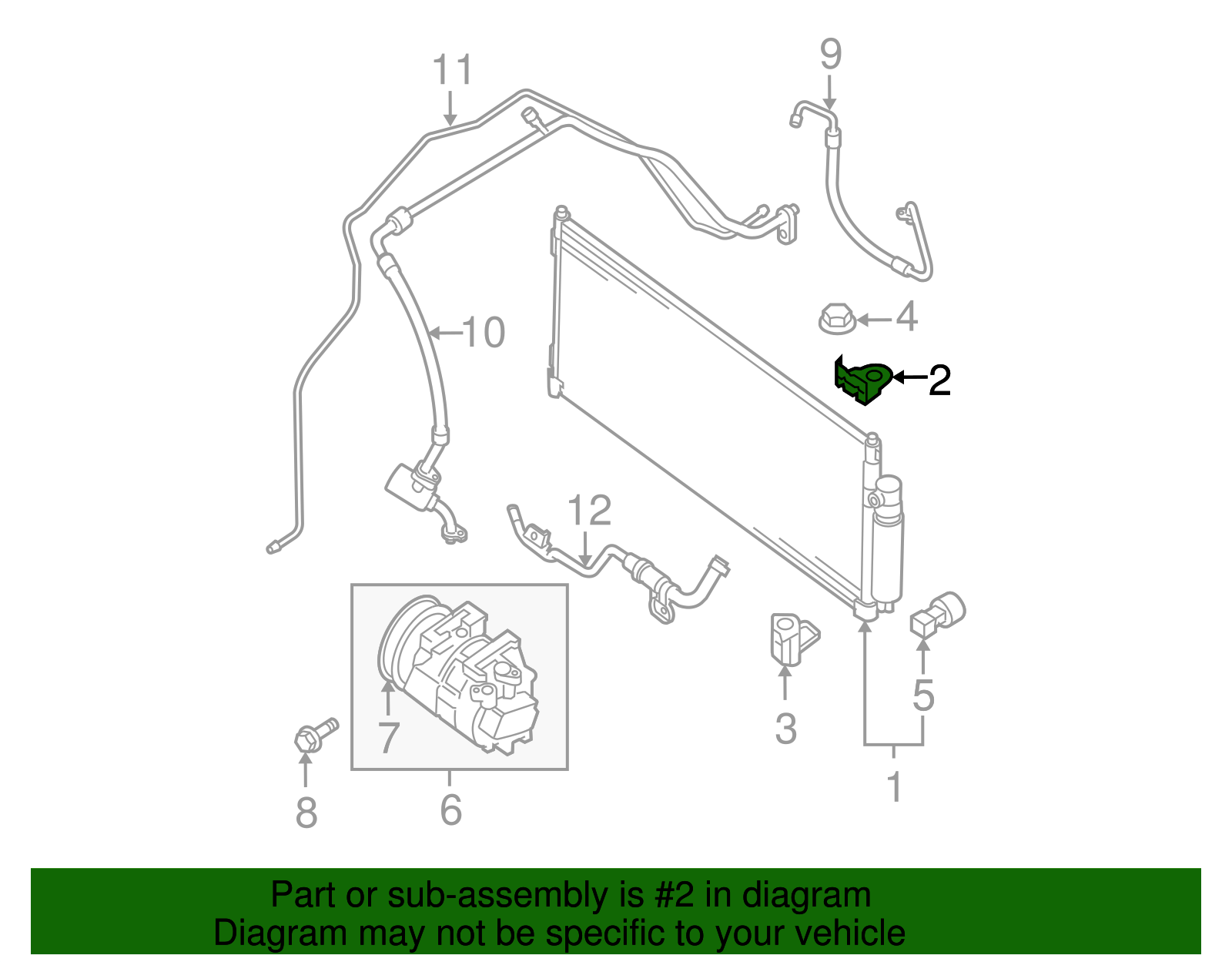 2007-2012 Nissan Sentra Condenser Assembly Upper Bracket 92114-ET000 ...