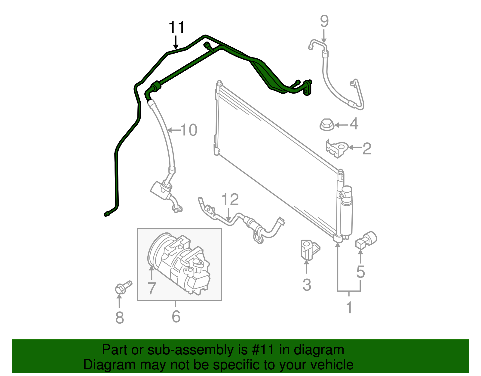 2007-2012 Nissan Sentra Cooler Pipe 92440-ZT51A | Temecula Nissan Parts