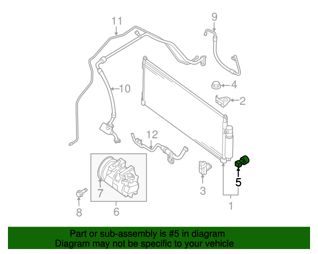 92136-ET00A - Pressure Sensor 2007-2012 Nissan Sentra | Nissan Parts ...