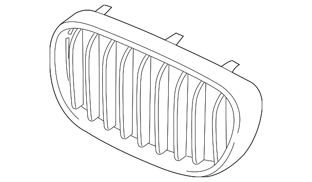 Genuine BMW 51-12-5-A0D-FB3 | Upper Grille | FREE Shipping on Most ...