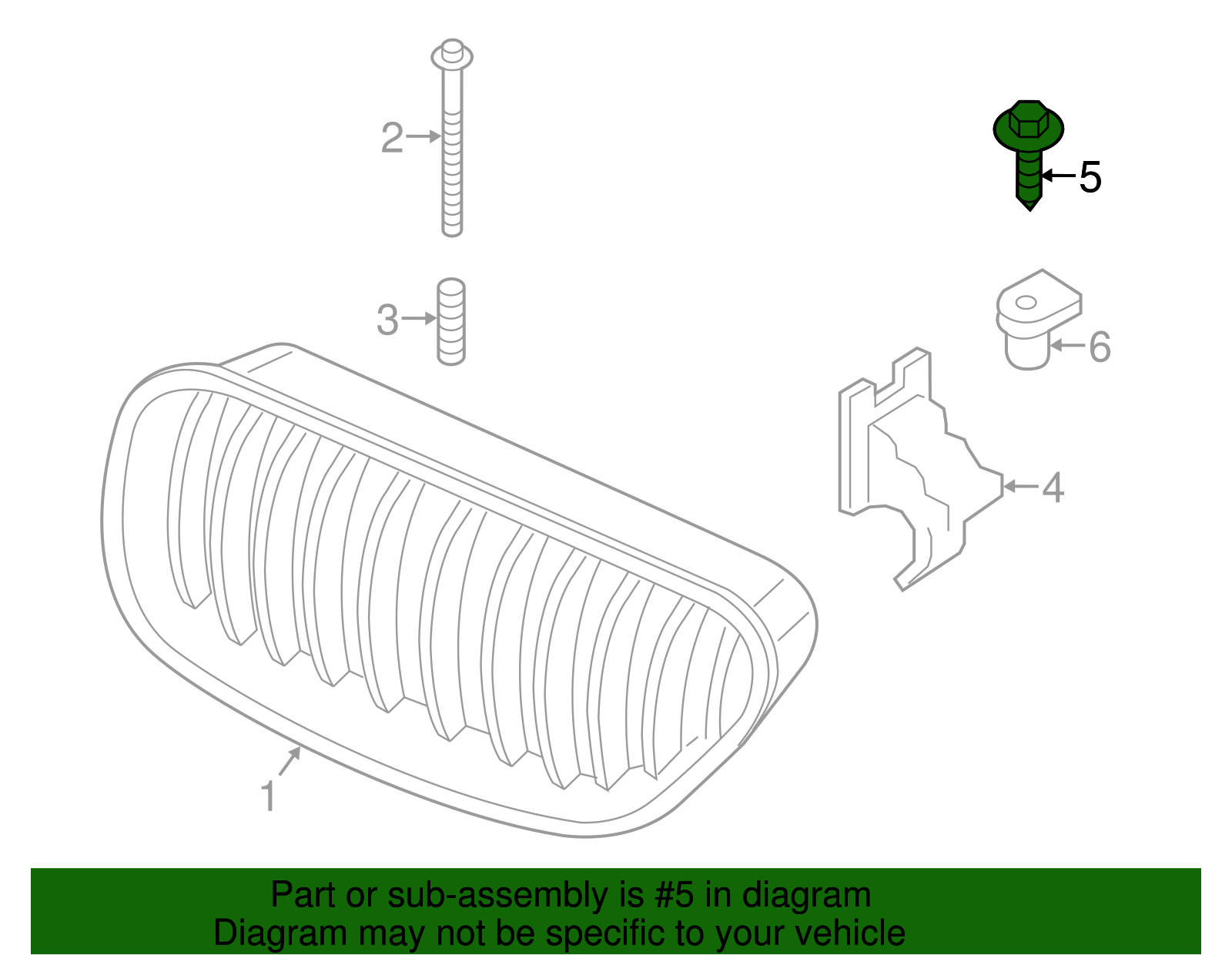 Genuine BMW 07-14-7-055-085 | Grille Bolt | FREE Shipping on Most ...