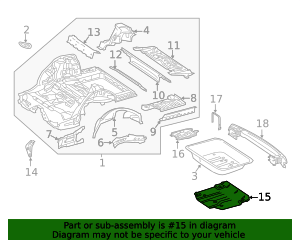 213-693-33-00-64 - Cover Rear End Floor Mercedes-Benz USA Parts