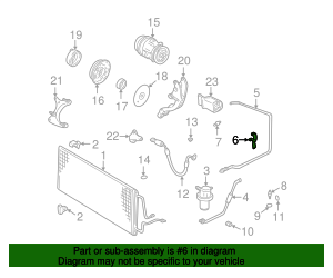 10294664 - AC Line Clip 2000-2003 Chevrolet | GM Wholesale Direct