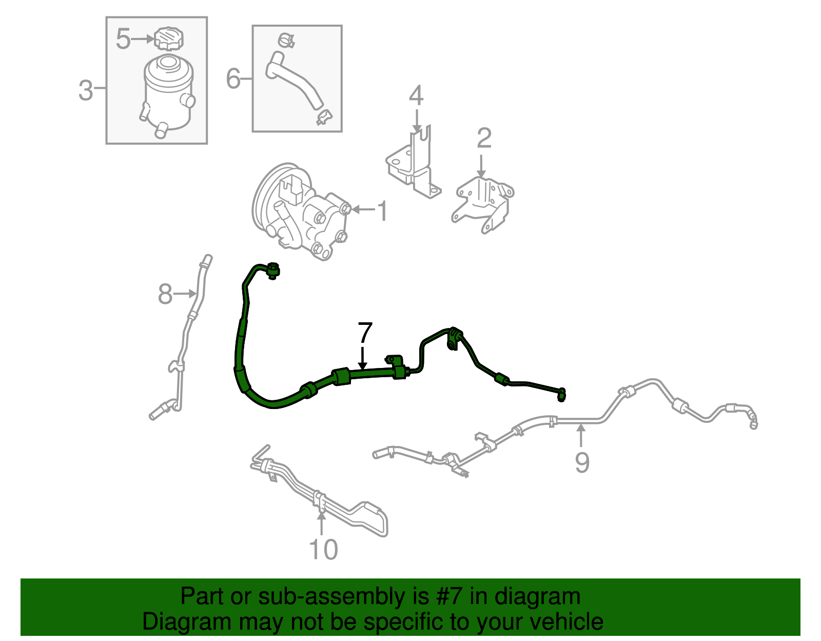 57510-1G000 - Pressure Hose 2006-2011 Kia | Kia.Parts Store
