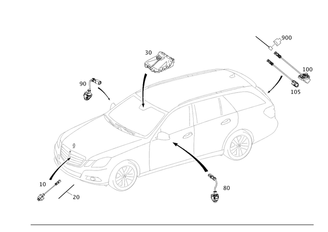 2010-2018 Mercedes-Benz Console 000-820-85-03 | MB OEM Parts