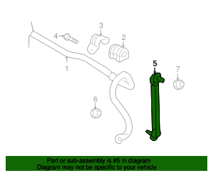 95994977 - Front Suspension Stabilizer Bar Link 2004-2011 GM | Group 1 ...