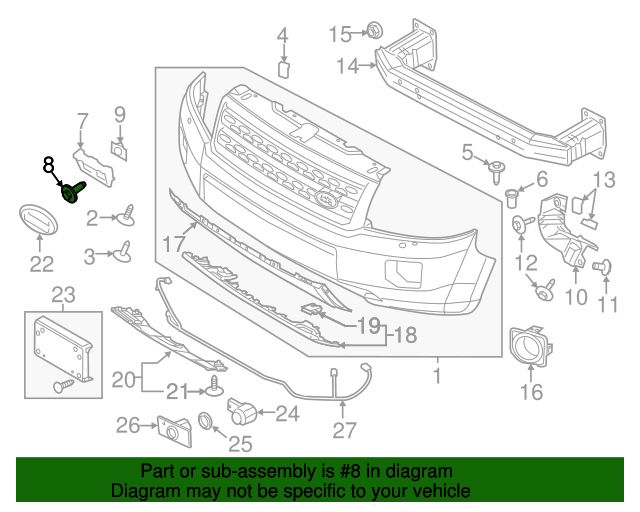 LR000801 - Mount Bracket Screw - 2008-2015 Land Rover LR2 | Land Rover ...