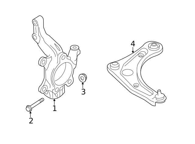 54501-5RL1B - Lower Control Arm - 2018-2023 Nissan | Nissan OEM Parts ...