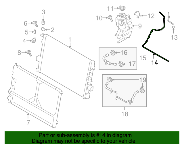 2017-2023 Porsche Panamera Vent Pipe 9A7-122-447-00 | Sunset Porsche Parts