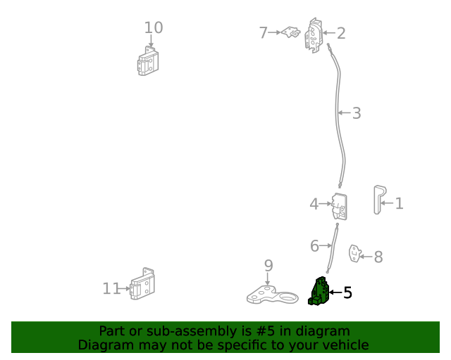 9107400000 - Lower Latch - 2019-2021 Mercedes-Benz | BuyMercedesPartsNow