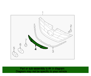 2011-2013 Hyundai Sonata Chrome Cover 86354-3S100 | OEM Parts Online