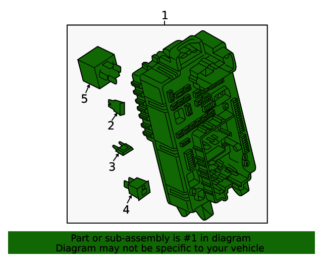 2023 Chevrolet Silverado 1500 Fuse & Relay Box 87832673 | QuirkParts