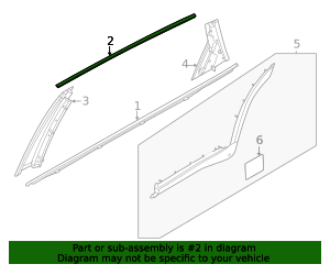2022-2023 Genesis GV70 Frame Molding 83860-AR000 | OEM Parts Online
