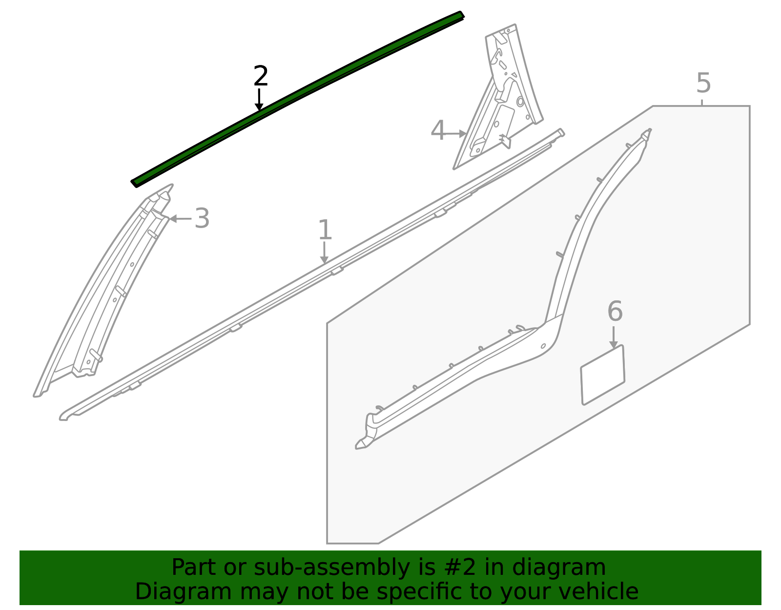 2022-2025 Genesis 2022-2024 Genesis - Frame Molding 83860-AR000 ...