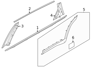2022-2023 Genesis GV70 Rear Applique 83280-AR000 | QuirkParts