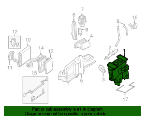 212-830-05-03 - Evaporator Assembly 2012-2016 Mercedes-Benz | Mercedes ...