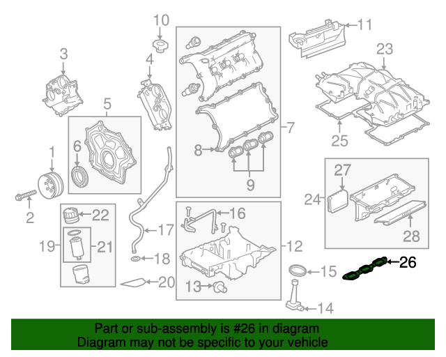2014-2020 Land Rover Gasket LR041681 | OEM Parts Online