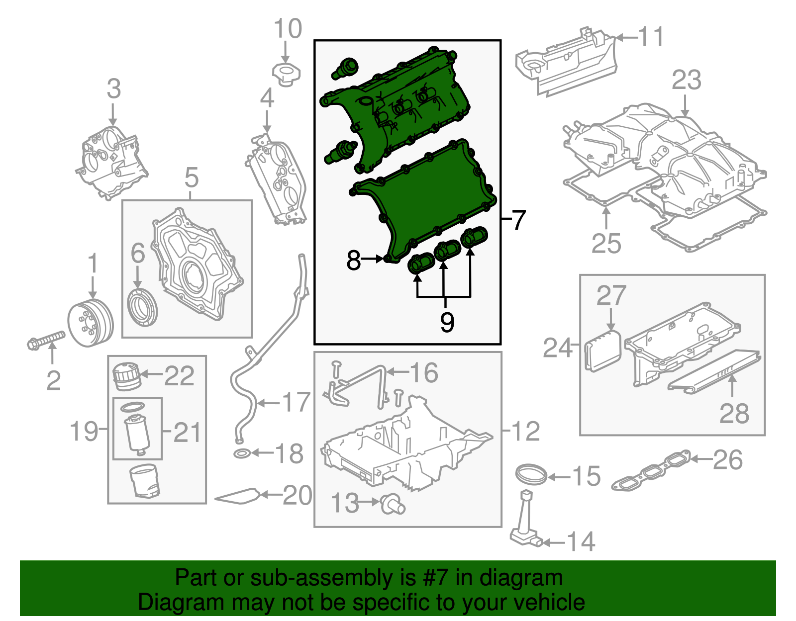 2014-2020 Land Rover Valve Cover LR109353 | OEM Parts Online