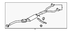LR106171 - Intermediate Muffler - 2018-2020 Land-Rover | Land Rover ...