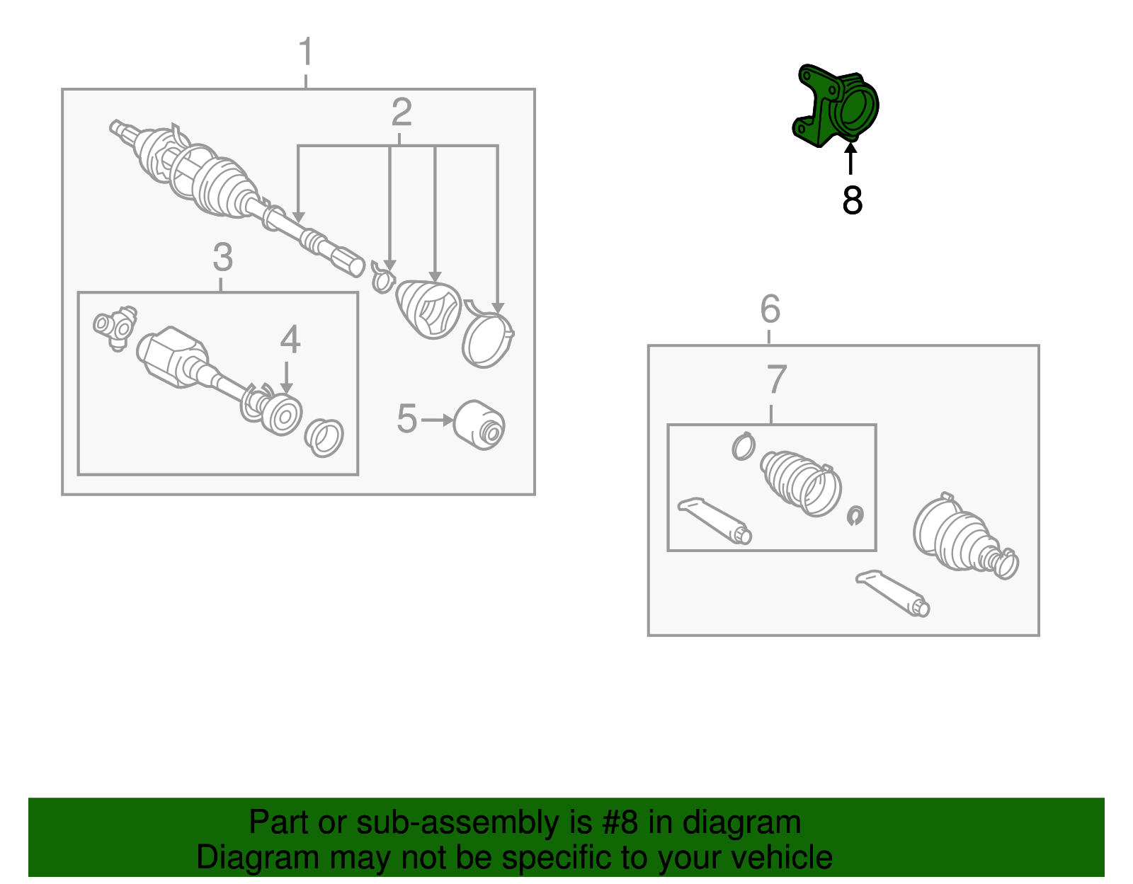 43457-42070 - High-Quality CV Axle Shaft Carrier Bearing Bracket for ...